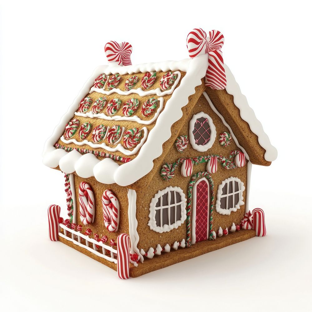 3d rendering Christmas gingerbread house | Free Photo - rawpixel