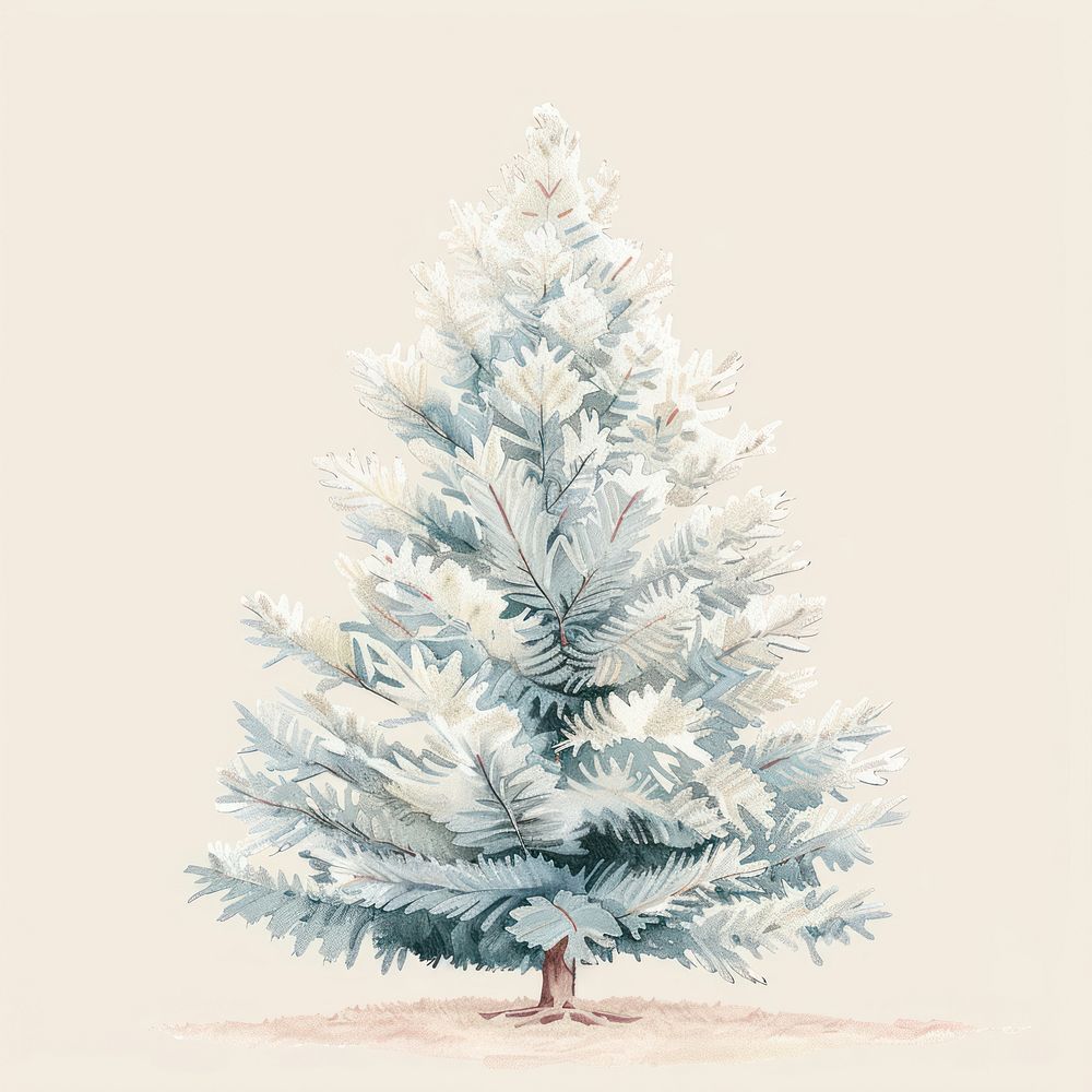 Watercolor pine tree illustration | Free Photo Illustration - rawpixel