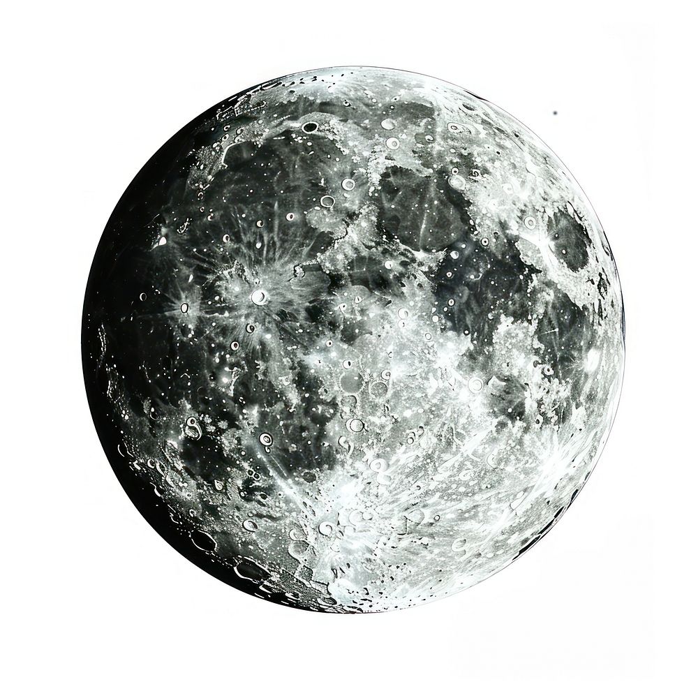 Detailed full moon photograph | Free Photo - rawpixel