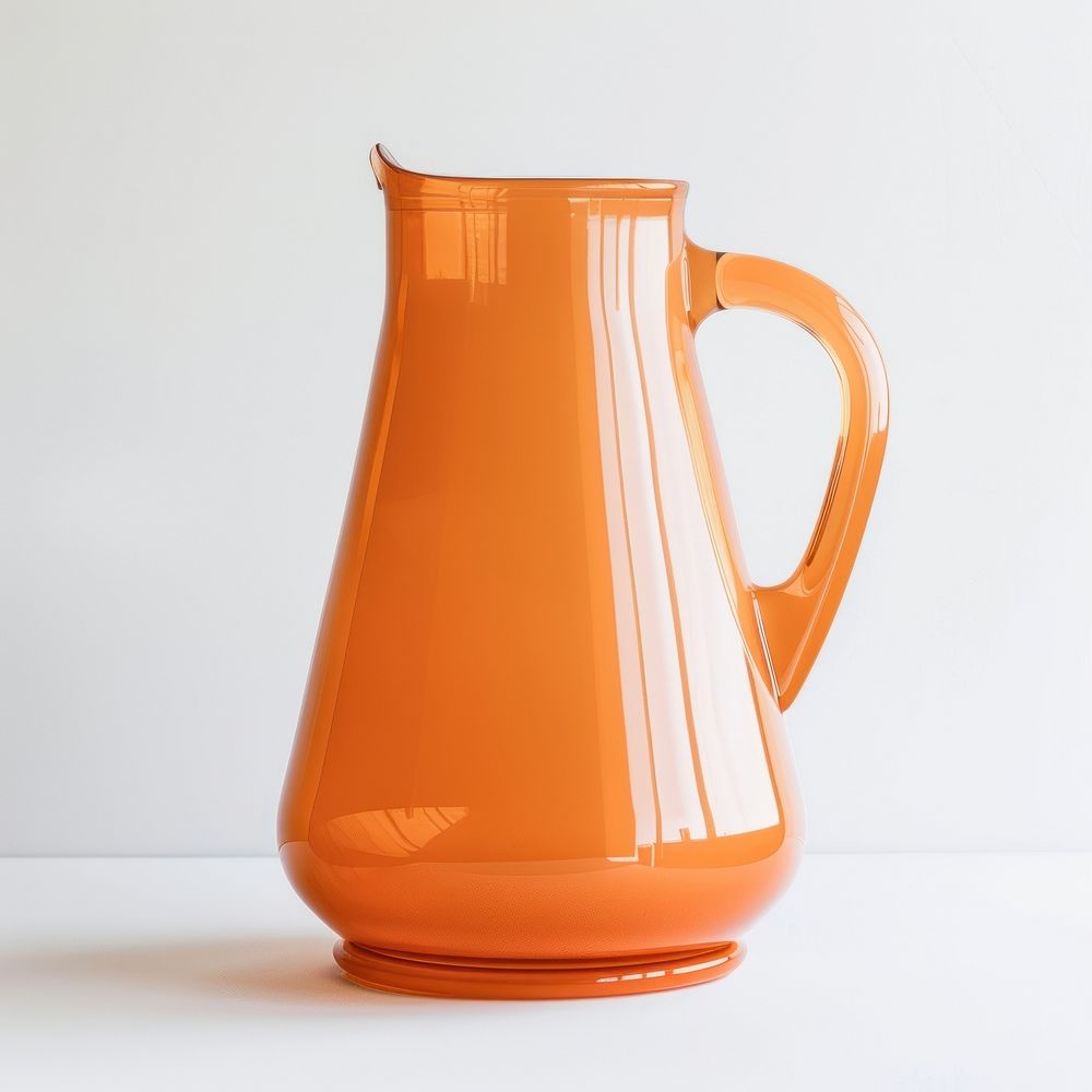 Vibrant orange pitcher decor piece | Free Photo - rawpixel
