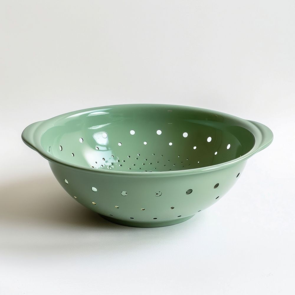 Green kitchen colander with holes | Free Photo - rawpixel