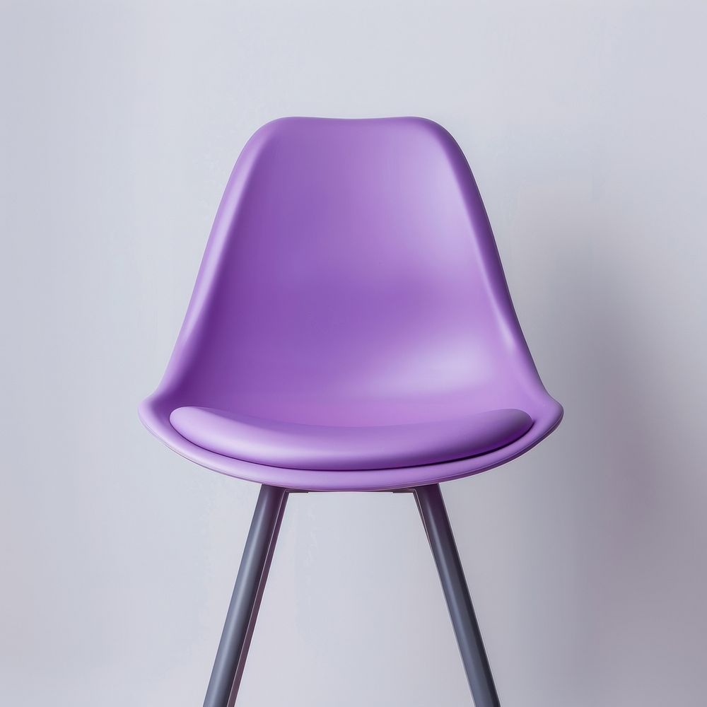 Modern purple plastic chair design | Free Photo - rawpixel