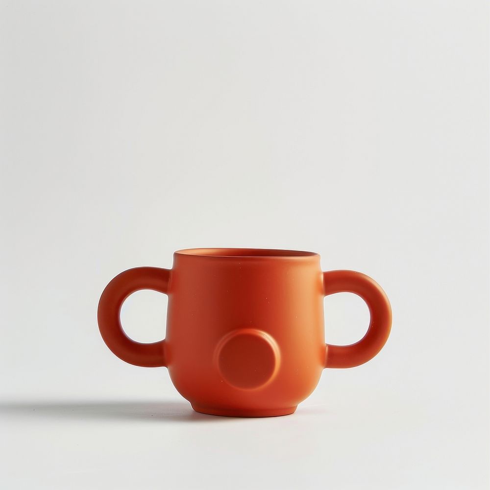 Unique orange ceramic mug design | Free Photo - rawpixel
