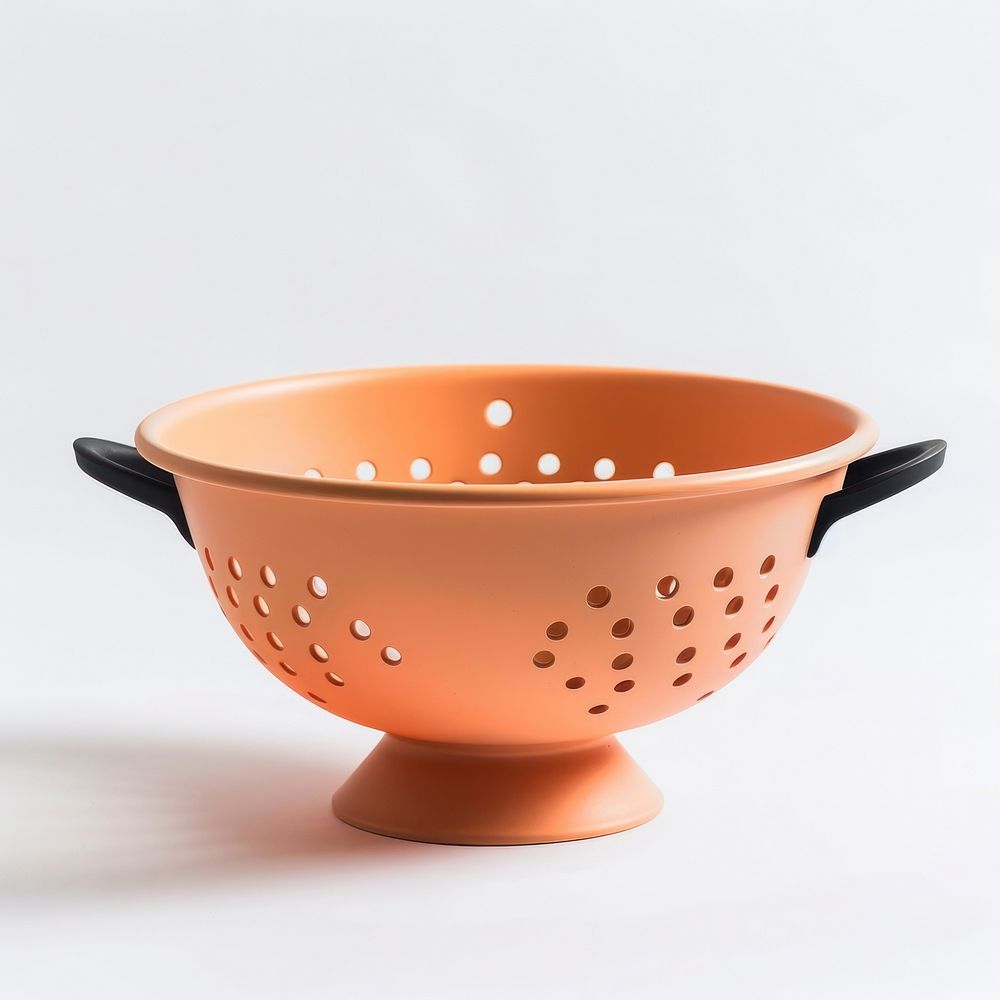 Orange plastic kitchen colander bowl | Free Photo - rawpixel