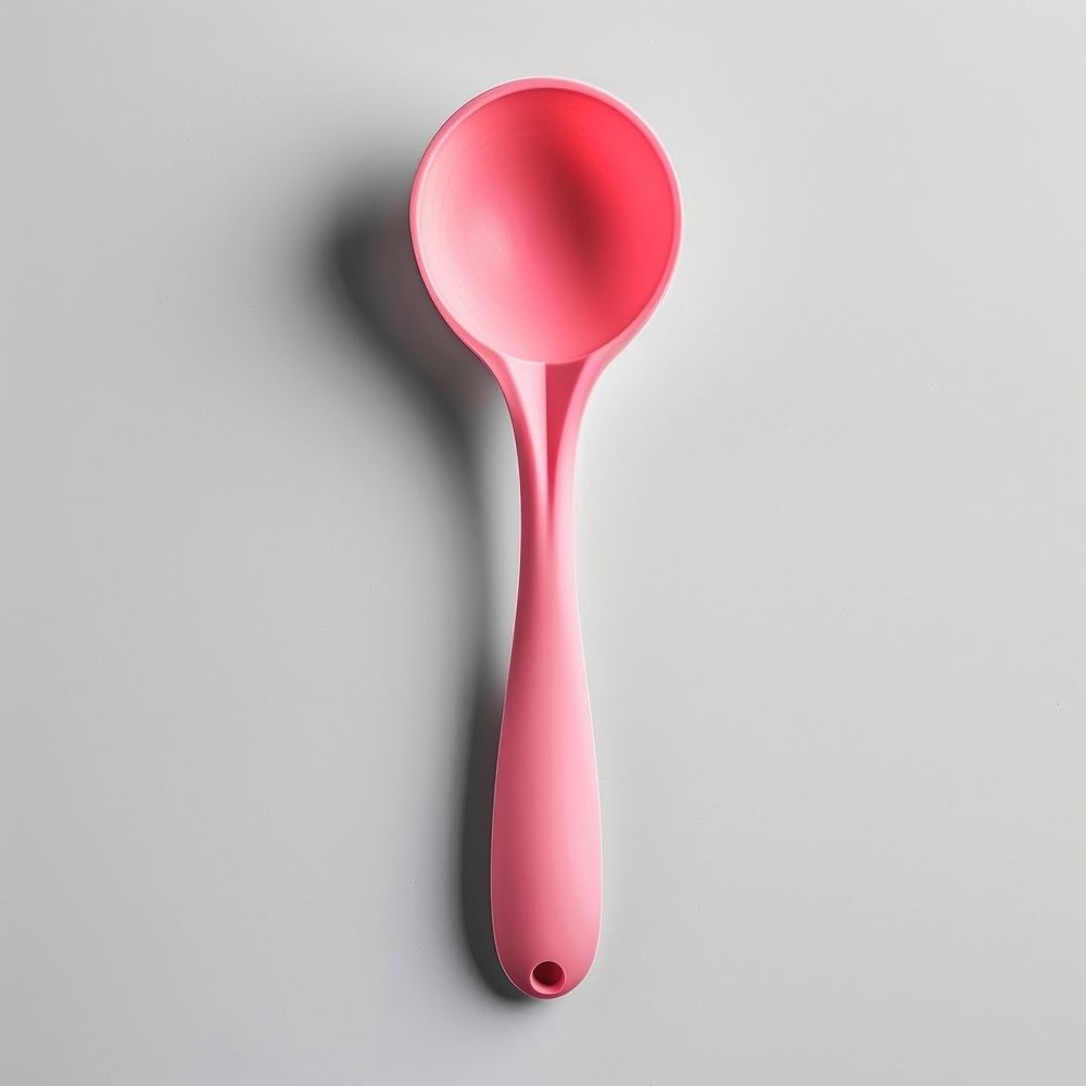 Pink ladle on white background | Free Photo - rawpixel