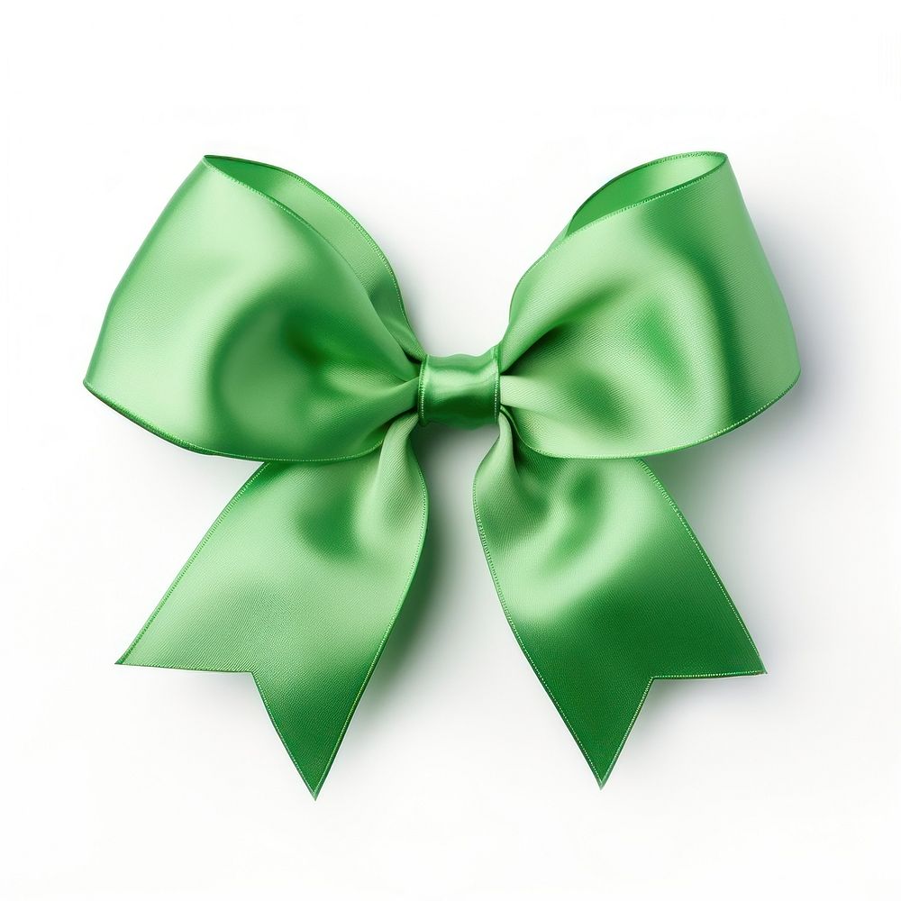 Elegant green satin ribbon bow | Free Photo - rawpixel