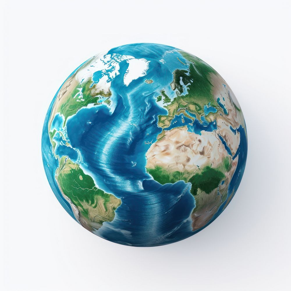 Detailed globe with visible continents | Free Photo - rawpixel