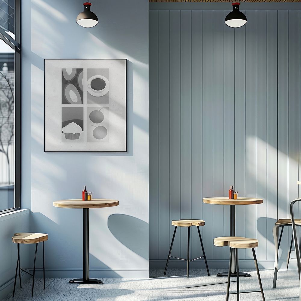 Modern minimalist cafe interior design | Free Photo - rawpixel