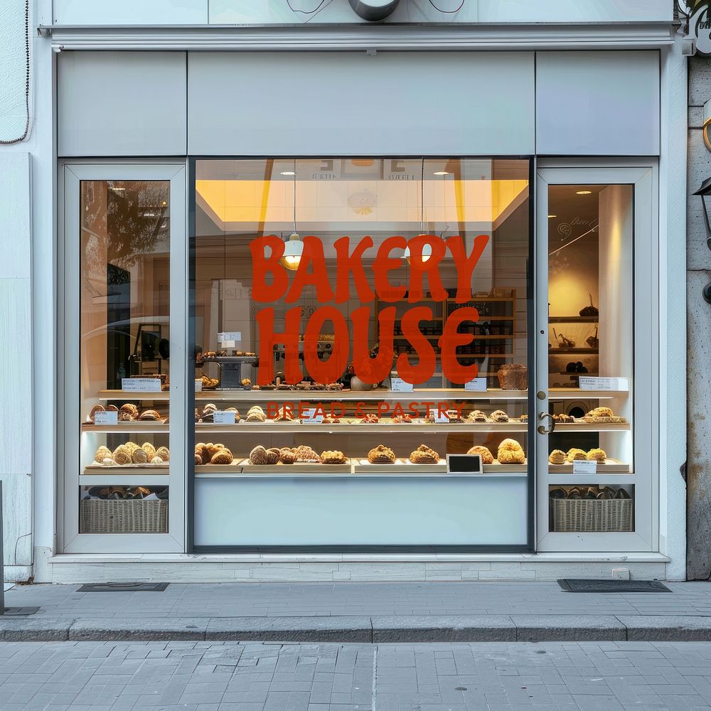 bakery window display mockup psd | Premium PSD Mockup - rawpixel