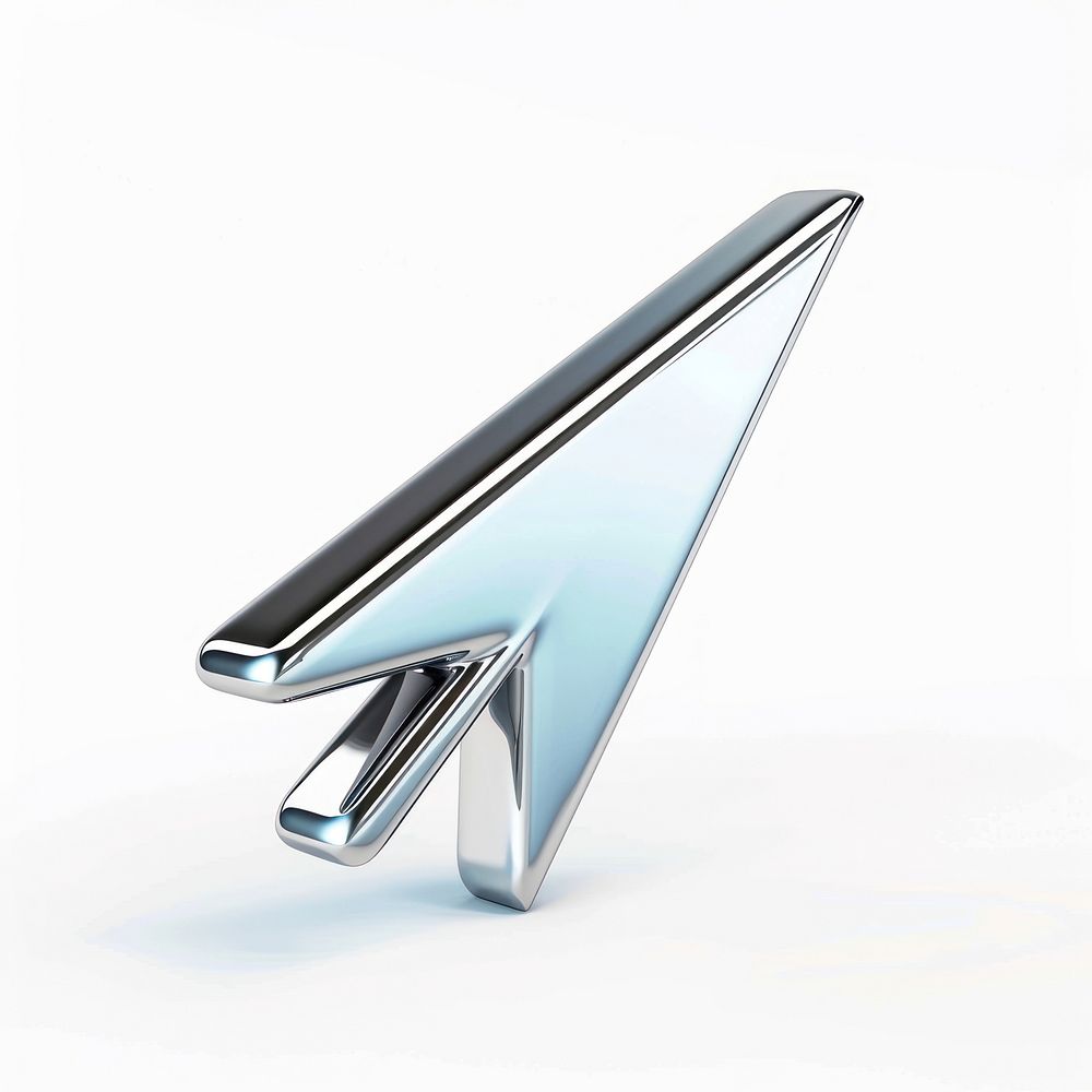 Cursor icon chrome material weaponry | Free Photo Illustration - rawpixel