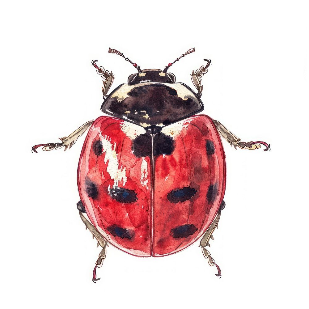 Detailed ladybug watercolor illustration | Free Photo Illustration ...