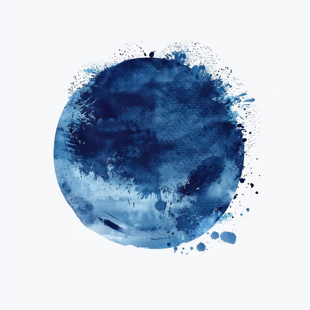 Abstract blue watercolor circle | Free Photo Illustration - rawpixel