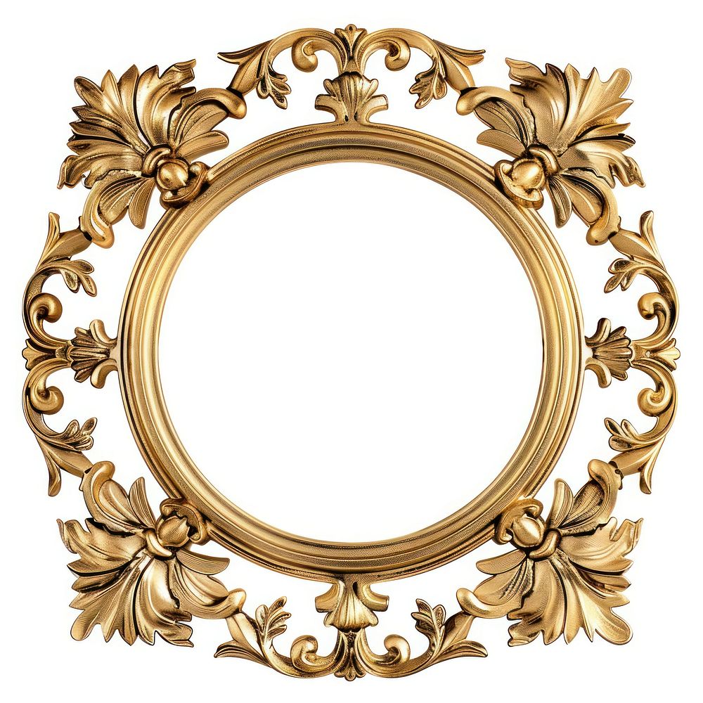 Gold frame vintage round photography. | Free Photo - rawpixel