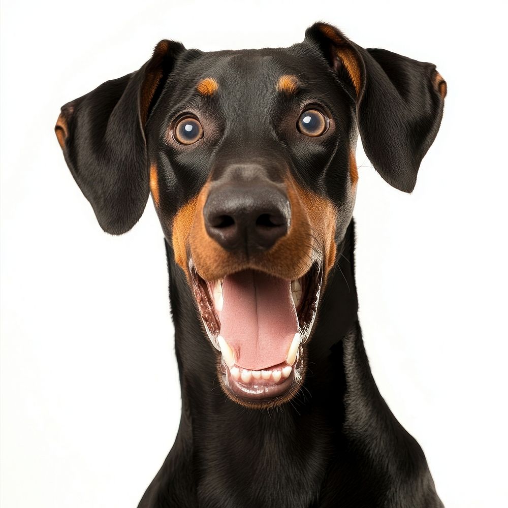 Happy Doberman dog portrait | Free Photo - rawpixel