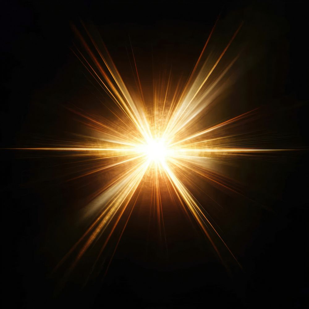 Radiant golden starburst light effect | Free Photo - rawpixel