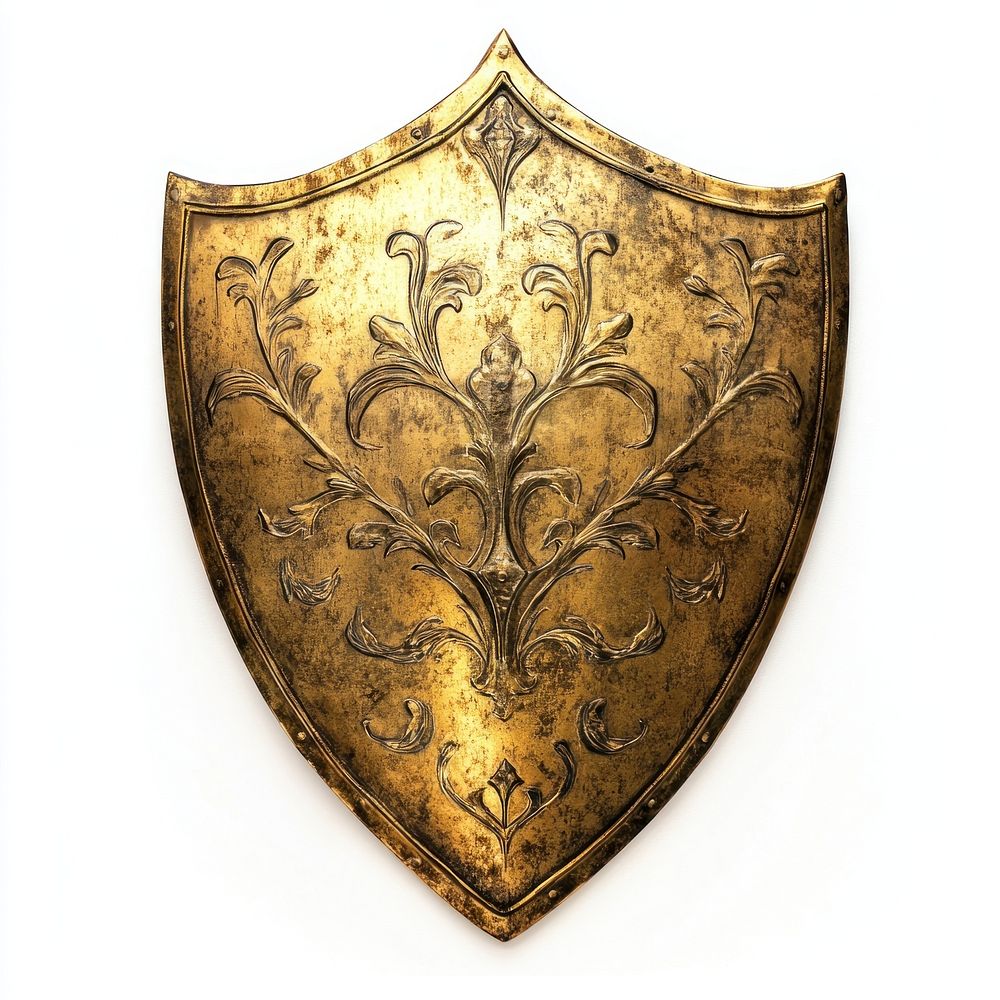 Golden medieval shield accessories historical | Free Photo - rawpixel