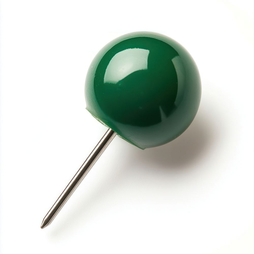 Green push pin isolated white | Free Photo - rawpixel