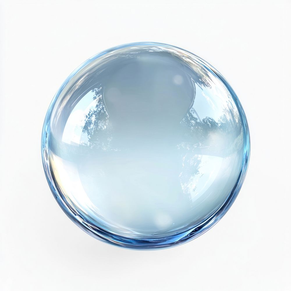 Transparent bubble sphere plate. | Free Photo - rawpixel
