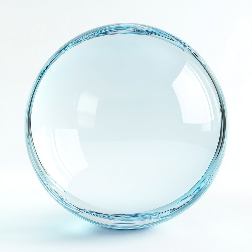 Glass bubble icon sphere plate | Free Photo - rawpixel