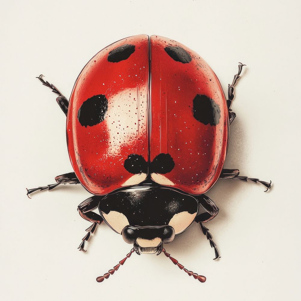 Shiny ladybug invertebrate animal insect. | Free Photo - rawpixel