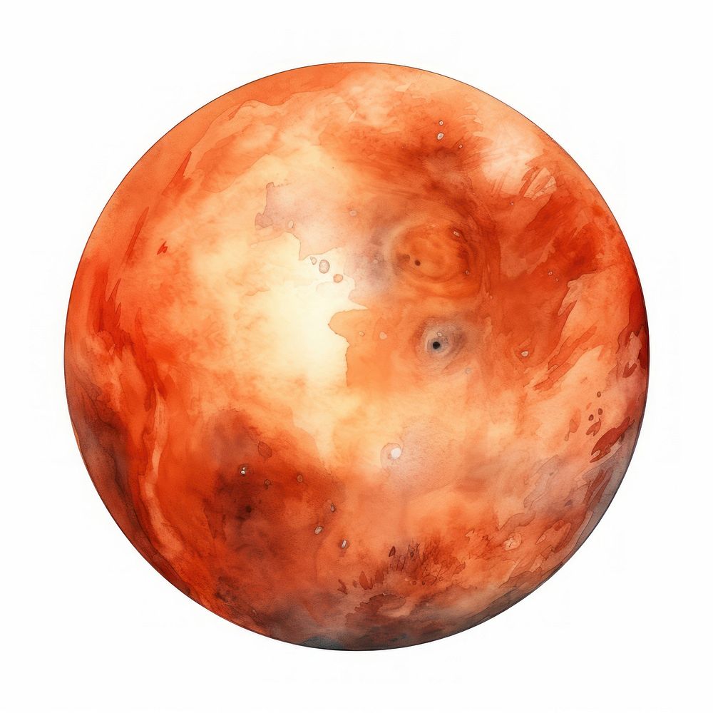 Watercolor Mars planet illustration | Free Photo Illustration - rawpixel