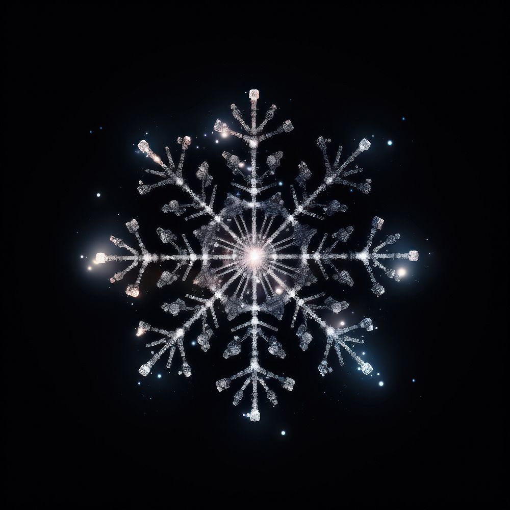 Snowflake chandelier fireworks lighting. | Free Photo Illustration ...