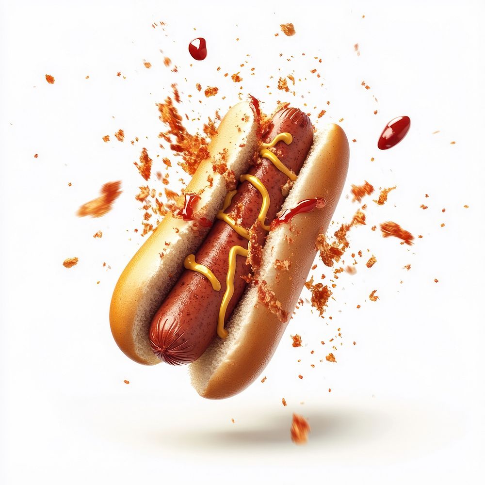 Classic Hot Dog exploding explosion | Free Photo - rawpixel