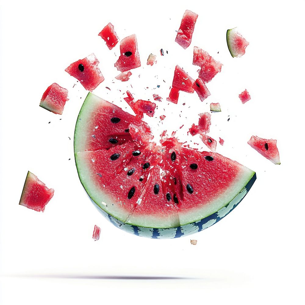 Watermelon Slice watermelon exploding slices. | Free Photo - rawpixel