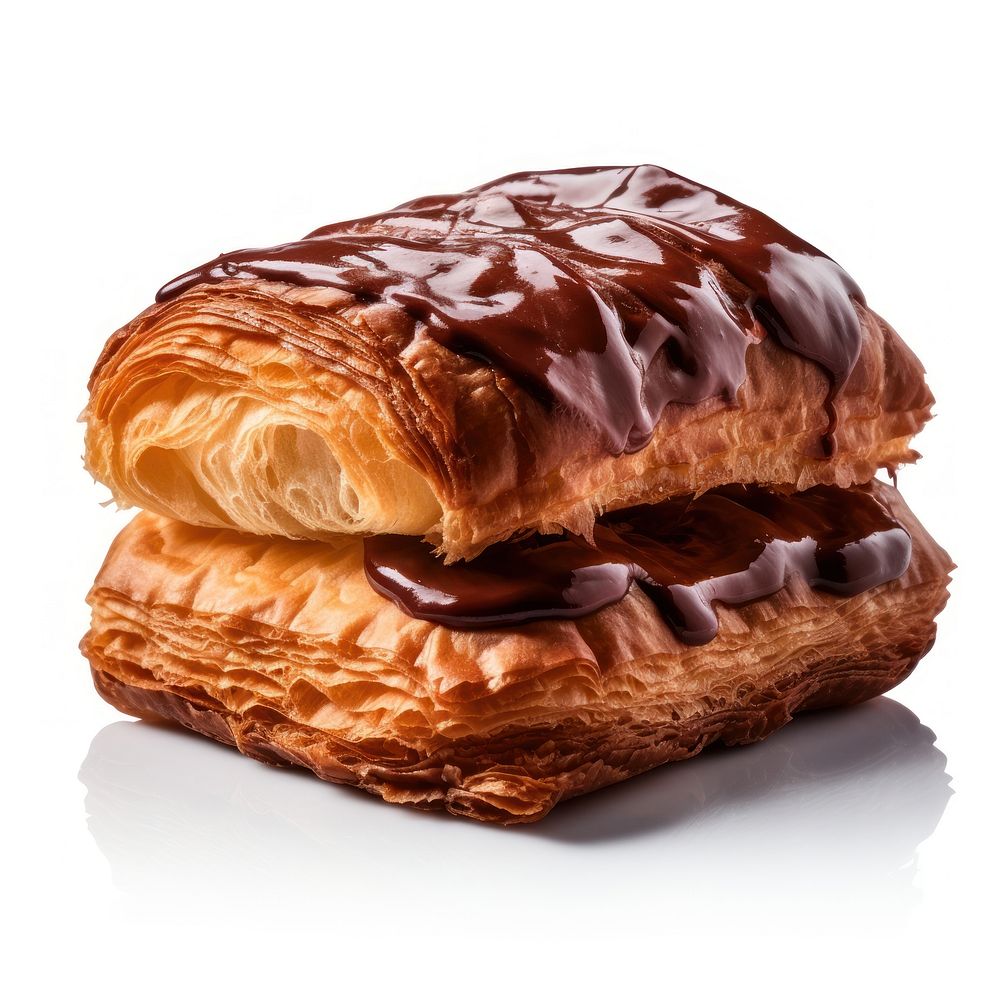 Flaky chocolate drizzled pastry | Free Photo - rawpixel