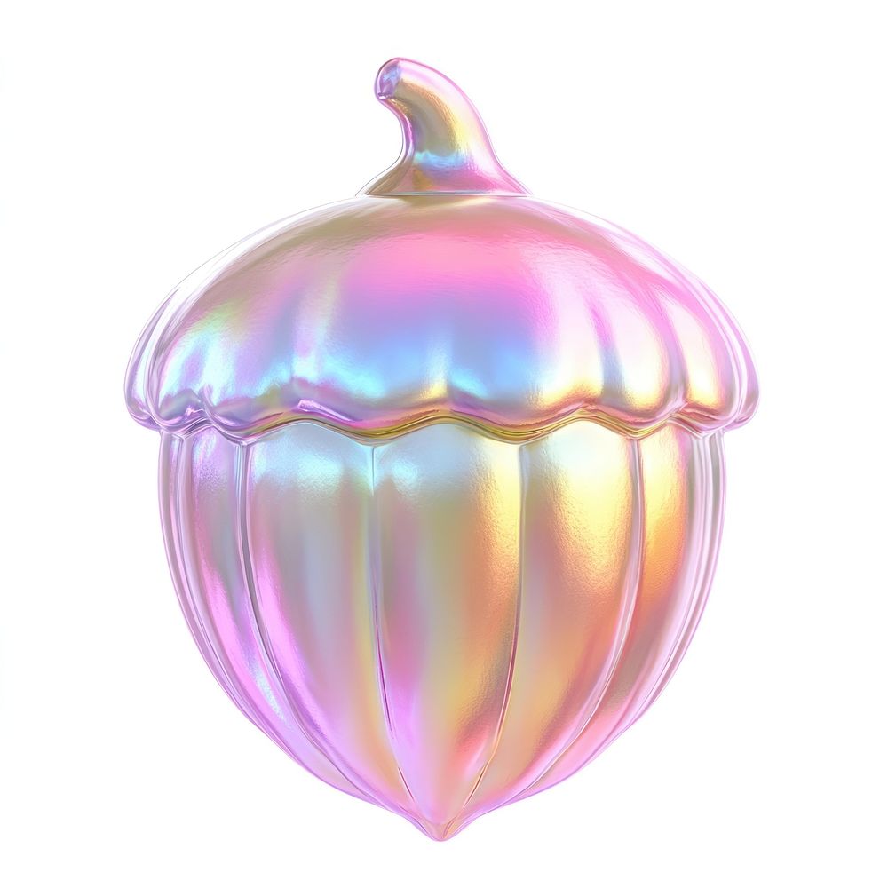 Acorn Garland acorn illustration holographic. | Free Photo Illustration ...