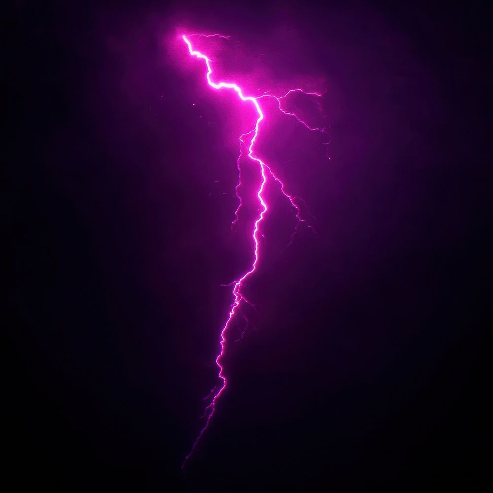 Magenta Lightning Bolt lightning nature | Free Photo - rawpixel