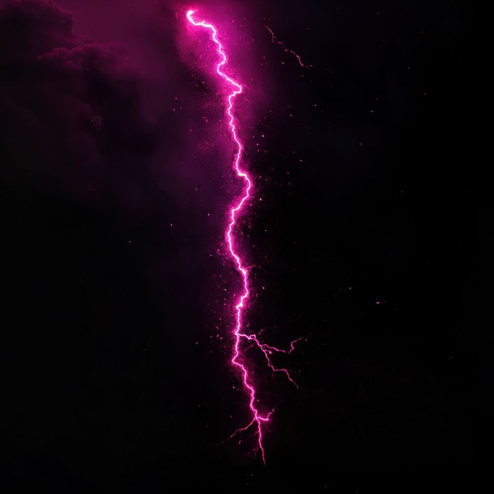 Magenta Lightning Bolt lightning nature | Free Photo - rawpixel