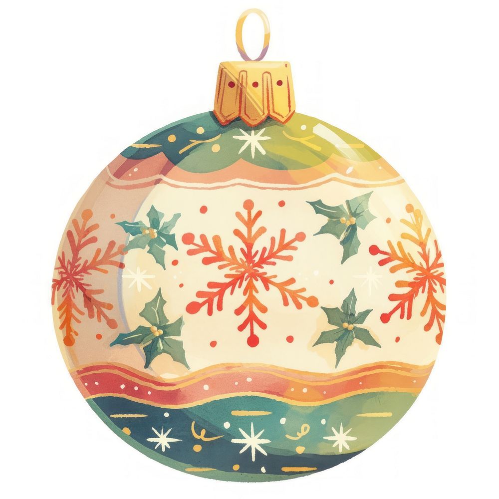 Festive Christmas ornament illustration | Free Photo Illustration ...