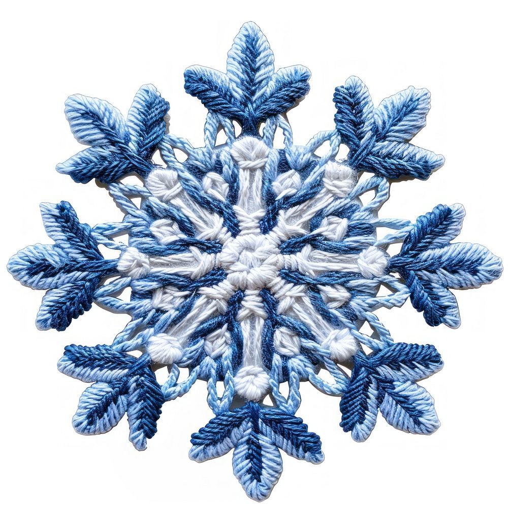 Punch needle snowflake embroidery pattern | Free Photo - rawpixel