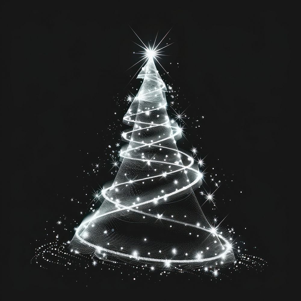 Christmas tree light effect glowing | Free Photo Illustration - rawpixel
