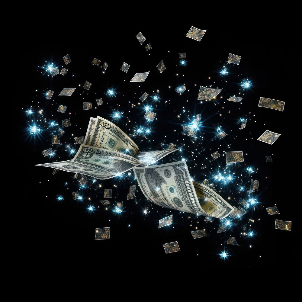 Money chandelier lighting lamp. | Free Photo - rawpixel