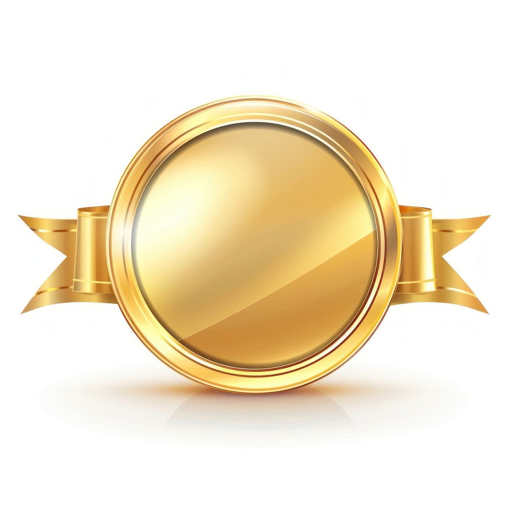Ribbon award badge icon gold | Free Photo Illustration - rawpixel