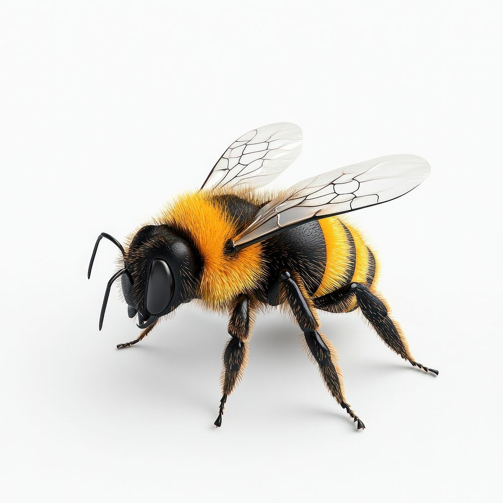 Bee six legs realistic insect | Free Photo Illustration - rawpixel