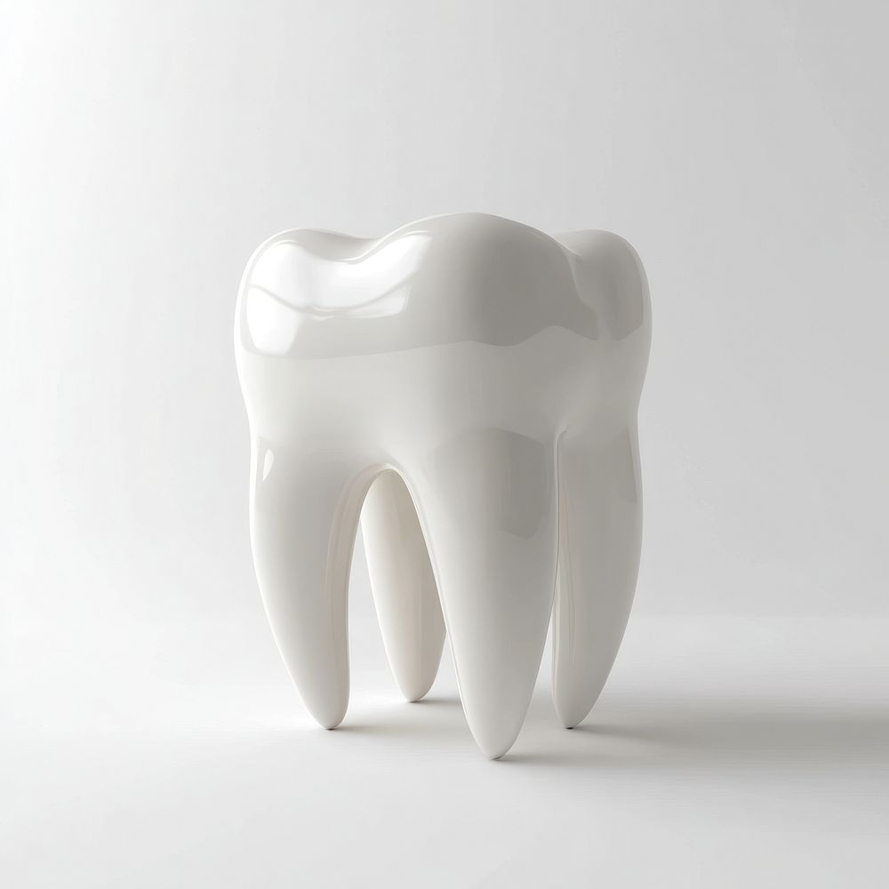 One teeth realistic tooth white. | Free Photo Illustration - rawpixel