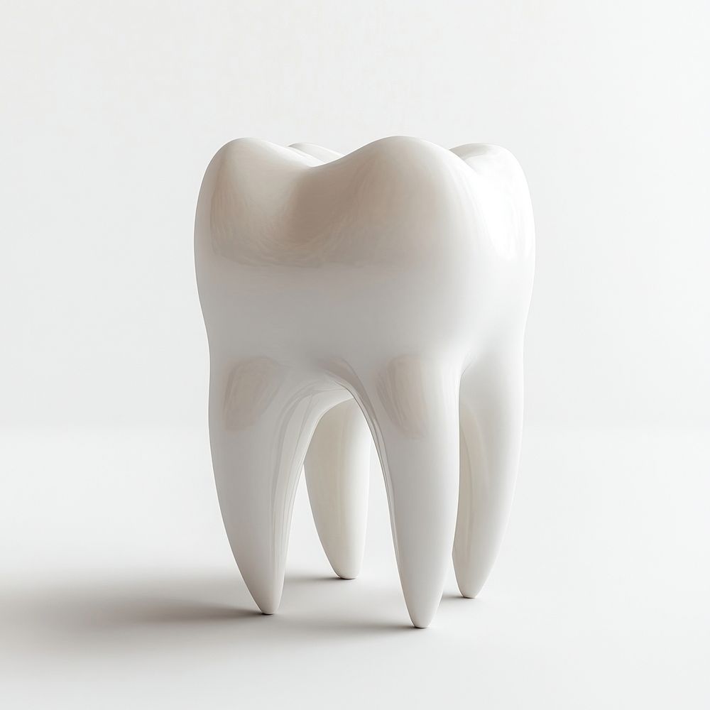 One teeth realistic tooth white. | Free Photo Illustration - rawpixel