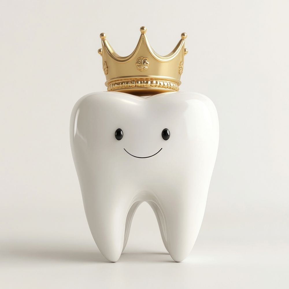 One teeth gold crown tooth | Free Photo Illustration - rawpixel