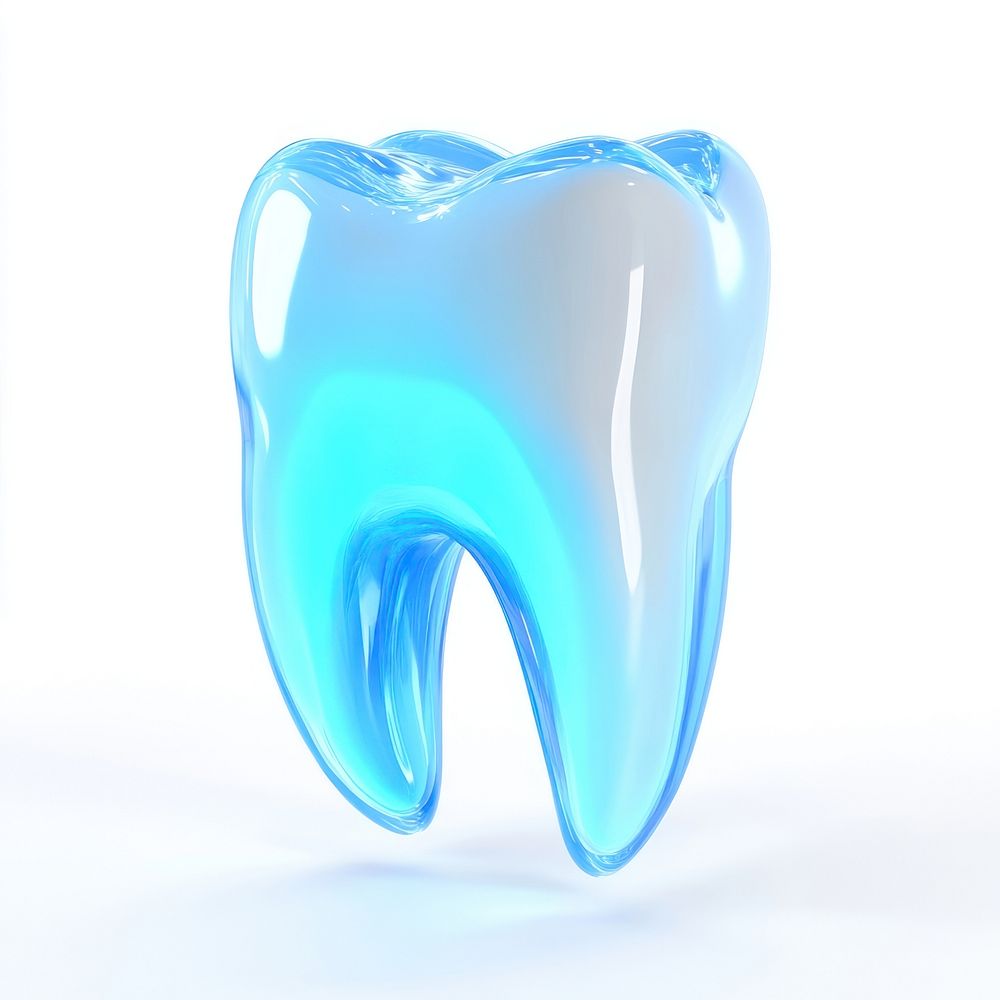 One teeth tooth blue illustration. | Free Photo Illustration - rawpixel