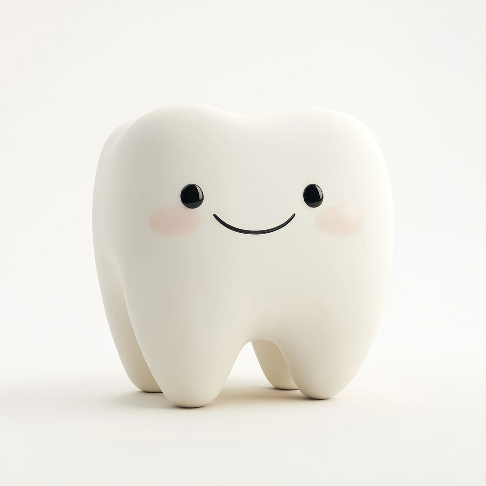 One white teeth cartoon tooth | Free Photo Illustration - rawpixel
