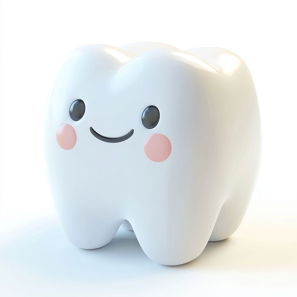 White teeth cartoon tooth cute | Free Photo Illustration - rawpixel