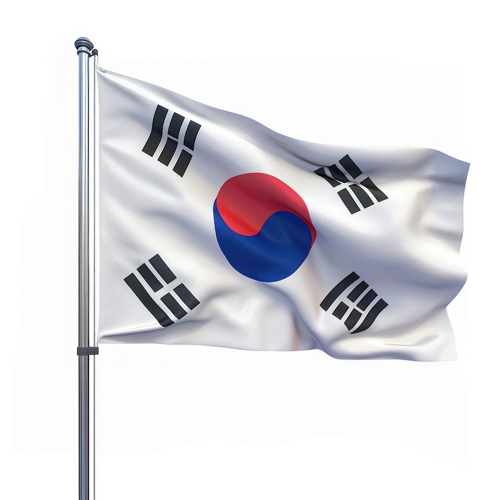 South Korea national flag waving | Free Photo - rawpixel