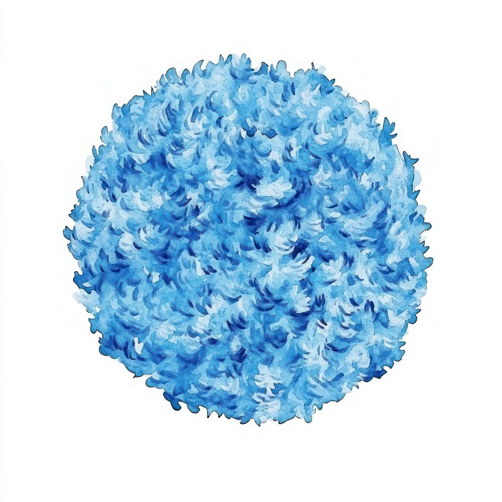 Blue top view tree illustration | Free Photo Illustration - rawpixel