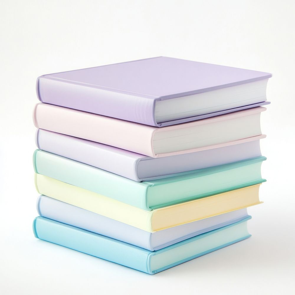 Books pastel colors stack. | Free Photo - rawpixel