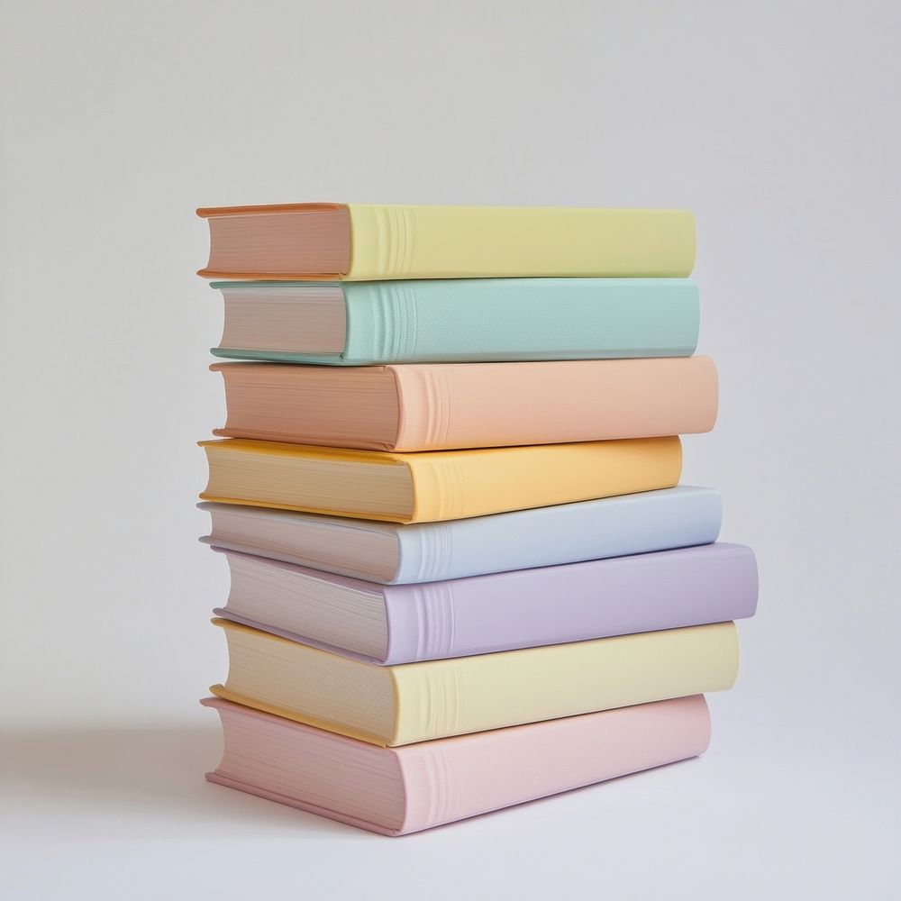 Books pastel colors stack. | Free Photo - rawpixel