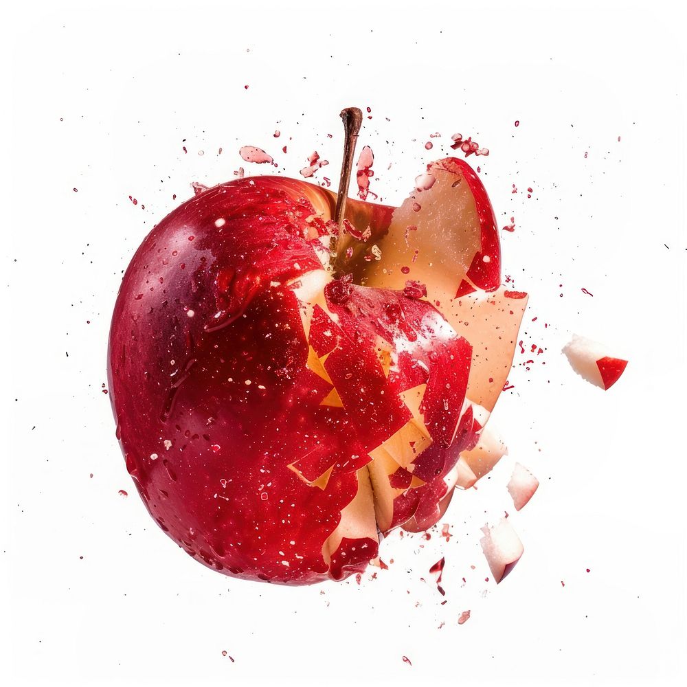 Exploding apple food explosion fruit. | Free Photo - rawpixel