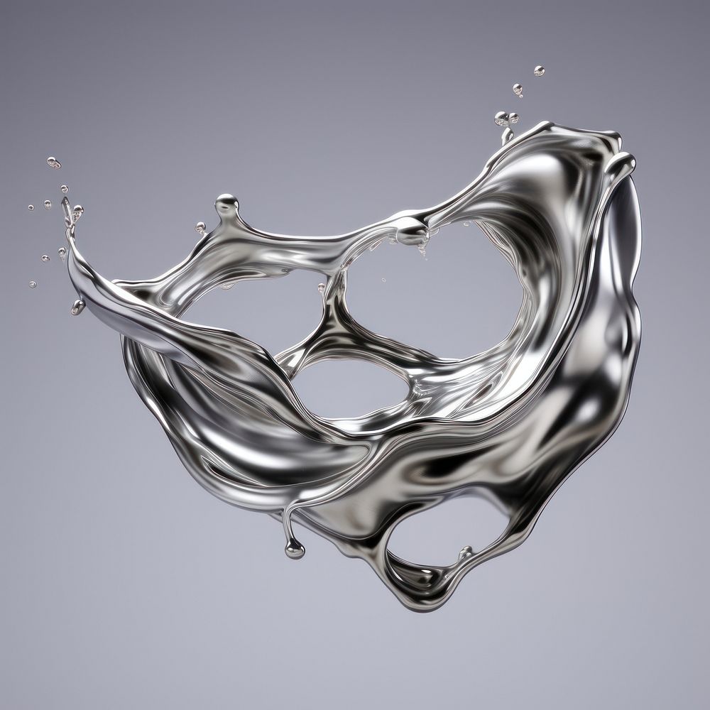 Silver liquid splash abstract art | Free Photo - rawpixel